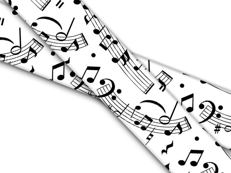 Music Notes White – Copper State UV Printing