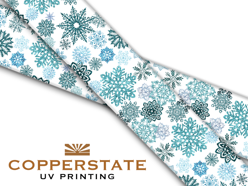 Teal Snowflakes – Copper State UV Printing